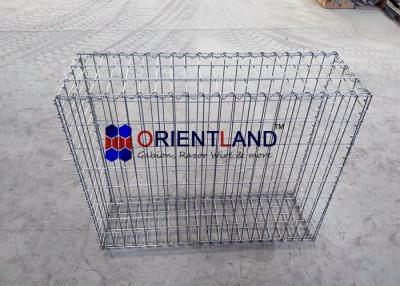 China 4.0mm Welded Gabion Baskets Spiral Wire Connection Galfan Coated for sale