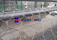 China Triple Twisted PVC Coated Gabion Wall Baskets 100x120mm for sale