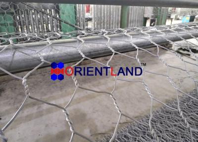 China Triple Twisted PVC Coated Gabion Wall Baskets 100x120mm for sale