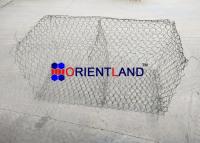China Triple Twisted PVC Coated Gabion Wall Baskets 100x120mm for sale