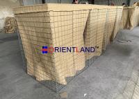 China 4mm Welded Mesh Hesco Barrier Perimeter Wall 7ft Tall Defensive for sale