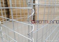 China Hot Dipped Galvanized Welded Gabion Baskets Aperture 5cm×10cm Size 1m×0.3m×0.3m for sale