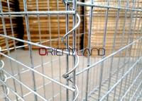 China Square Hole Gabion Mesh Cage / Metal Gabion Baskets As Riverbank Protection for sale
