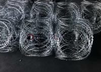 China High Tensile Concertina Razor Barbed Wire / Concertina Razor Coil  BTO-11 BTO-22 for sale