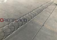 China 14-16m Flat Wrap Razor Wire Coils , Topping Flat Prison Razor Wire Barrier for sale