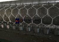 China Five Twisted Pvc Coated Gabion Baskets , River Control Gabion Basket Anti Erosion for sale