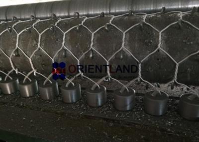 China Five Twisted Pvc Coated Gabion Baskets , River Control Gabion Basket Anti Erosion for sale