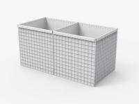 China Military Use Hesco Bastion Barrier System Square Hole Shape Easy Assembly for sale