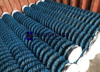 China Blue Vinyl Coated Cyclone Wire Mesh Security Fencing Residential Grade for sale
