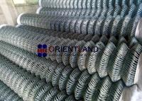 China Galvanized Steel Chain Link Fence Fabric , Diamond Mesh Roll 3.0mm Diameter for sale