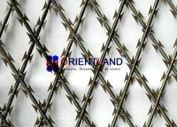 China Welded Protection Razor Mesh Fencing , Anti Climb Blade Wire Fencing for sale