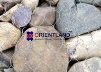China Customized Size Gabion Mesh Cage , Curved Gabion Baskets High Rigidity for sale