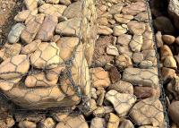 China Retaining Wall Systems Gabion Wall Baskets 80×100mm 100×120mm Aperture for sale