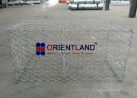 China Hexagonal Gabion Box Rock Cage Retaining Wall 90% Zinc + 10% Aluminium Coating for sale