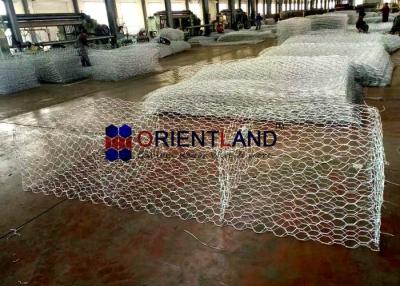 China Embankment Stability Gabion Wire Baskets , Channel Linings Gabion Rock Cages for sale