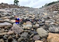 China Embankment Stability Gabion Wire Baskets , Channel Linings Gabion Rock Cages for sale