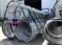 China Concertina Razor Wire Fence For Rapid Deployment System 2.5mm Diameter Triple Strand for sale
