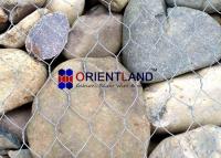 China Galfan Coated Gabion Stone Cages , Galvanized Gabion Basket Retaining Wall for sale