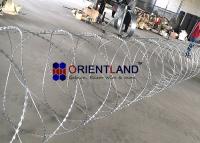 China Electric Galvanized Iron Airport BTO-30 Razor Barbed Wire for sale