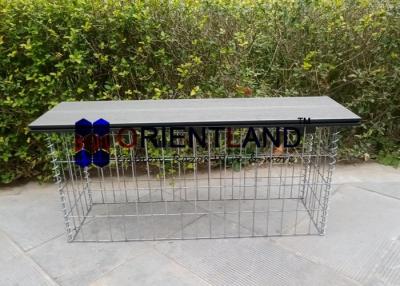 China 50×100mm Decorative Gabion Garden Bench for sale