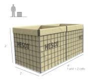 China 4mm Immediate Flood Control Hesco Defensive Barriers for sale