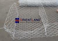 China HDG 80x100mm Woven 3.0mm Gabion Wire Baskets for sale