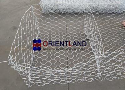 China HDG 80x100mm Woven 3.0mm Gabion Wire Baskets for sale