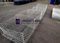 China HDG 80x100mm Woven 3.0mm Gabion Wire Baskets for sale
