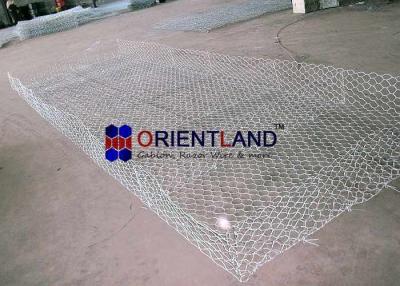 China 60x80mm Weaved Mesh 2.7mm Gabion for sale