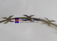 China Sharp Helical Cbt60 Concertina Razor Barbed Wire Hot Rich Galvanized Steel for sale