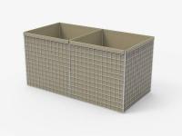 China Heavy Duty Defensive Barrier Geotextile Lined Unit Earth Filled Welded Mesh for sale