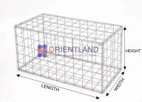 China 4mm Hdg Wire Welded Gabion Baskets Front Yard Landscape Wall for sale