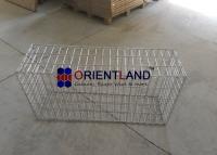 China 50×100mm Welded Galvanized Gabion Baskets Garden Border Walls Rectangular Hole for sale