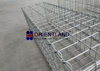 China 50×100mm Welded Galvanized Gabion Baskets Garden Border Walls Rectangular Hole for sale
