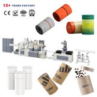 China Biodegradable Tube Packaging Cylinder Paper Tube Tea Packaging Making Machine Paper Cosmetic Container Tube Box Machine for sale