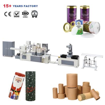 China Energy Saving Smart Servo Food Grade Production EOE Composite Can Making Machine Round Paper Can Machine with Touch Screen for sale