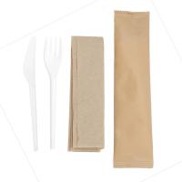 China Pillow Type Pack Bag Automatic Spoon Packaging EquipmentFlow Disposable Plastic Cutlery Packing Machine for sale