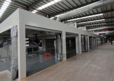 China Auto Sheet Metal Paint Line with Infrared Lamp Heat System - 6900×4000×2650 mm Booths, 48 Trolleys for sale