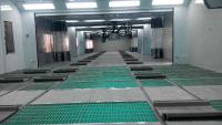 China Automotive Sheet Metal Painting Line with 48 Trolleys and 247.8m Track System for 4S Repair Shops for sale