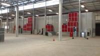 China CE Standard Industrial Spray Paint Booth for Bus Painting 15000×5000×5000mm with 49KW Power and 80℃ Temperature for sale