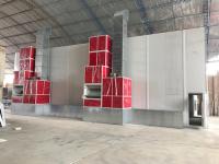 China Yutong Bus Paint Room Diesel Heating Spray Booth System - 15000×5000×5000mm Internal Dimensions, 140KW Total Power for sale