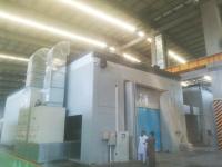China Industrial Side Exhaust Paint Booth 9500×6500×3500mm with 48KW Power and PLC Control System for sale