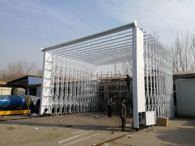 China Retractable Paint Booth 15000x5000x5000mm Moveable Space Saving CE Certified for sale