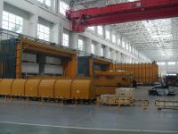 China Manual Folding Booth Bus Spray Booth Gas Heating Back Wall Extraction for sale