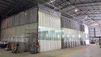 China PVC Curtain Prep Station 14000×6500×4000mm with 120000m³/h Air Supply and 880000 Kcal/h Heating Capacity for sale