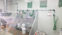 China PVC Curtain Prep Station 14000×6500×4000mm with 120000m³/h Air Supply and 880000 Kcal/h Heating Capacity for sale