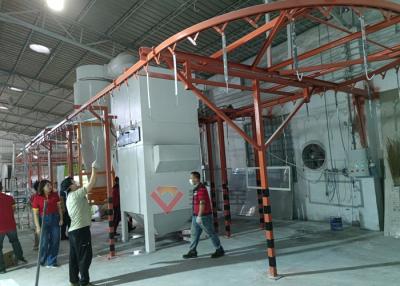 China Electrostatic Powder Coating Line for Aluminum Profiles - 1500x400mm Workpiece Size, 2-5m/min Conveyor Speed for sale