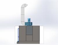 China Industrial Water Curtain Spray Booth 15000x5000x5000mm 380V 50Hz for Furniture Painting for sale
