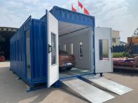 China Portable Container Spray Booth for Car Painting 7100×4000×2400mm Extended Area with Retractable Walls for sale