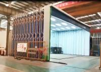 China Telescopic Spray Booth With Back Exhaust Fan System Exprooof Lighting On Top for sale